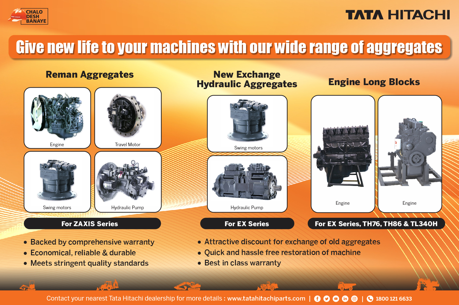 Tata Hitachi Excavator Spare Parts | Reviewmotors.co